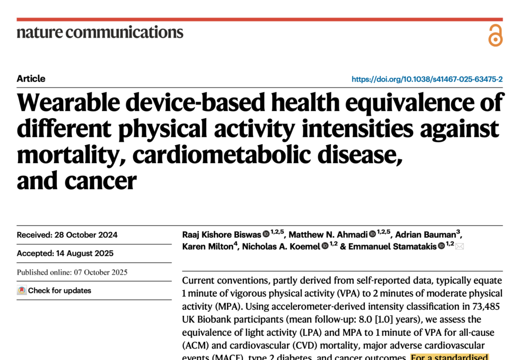 How Exercise Intensity Shapes Longevity, Heart Health and Metabolic ...